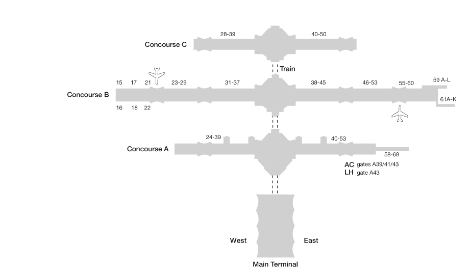 Star Alliance Airport Maps